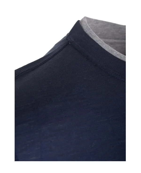 Brunello Cucinelli Double Layered Crewneck T-shirt