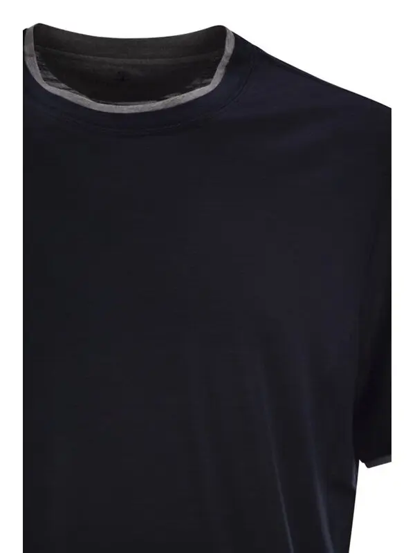 Brunello Cucinelli Double Layered Crewneck T-shirt