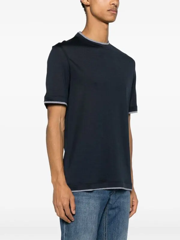 Brunello Cucinelli Double Layered Crewneck T-shirt