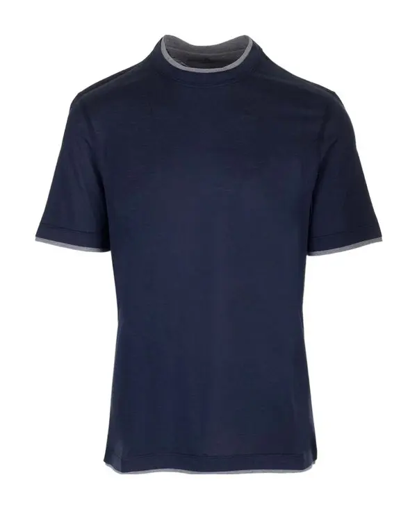 Brunello Cucinelli Double Layered Crewneck T-shirt - No