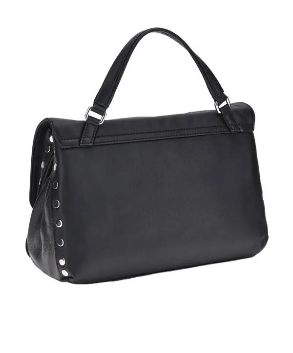 ZANELLATO Postina Saeta Small Tote Bag With Twist Hook - Black