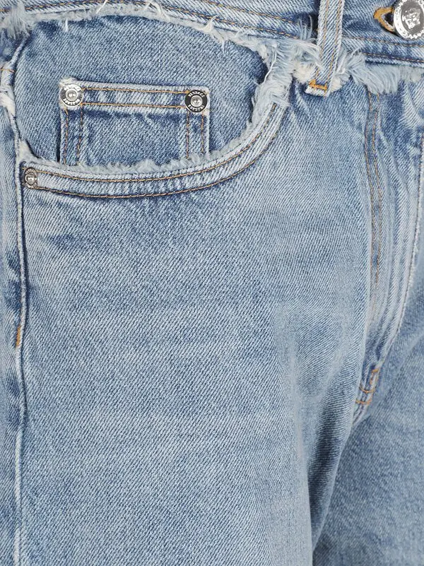 Versace Fringed Boyfriend Jeans