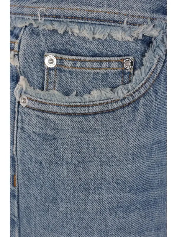 Versace Fringed Boyfriend Jeans