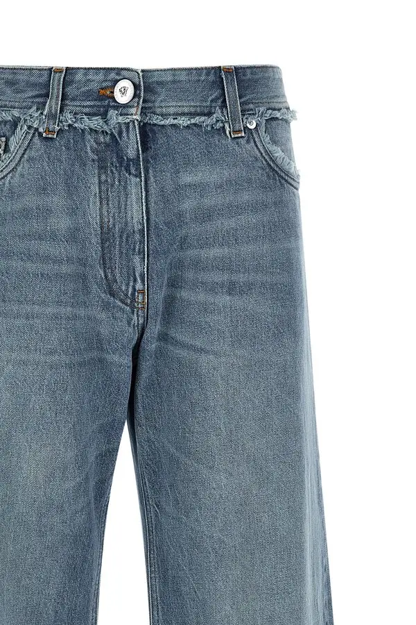Versace Fringed Boyfriend Jeans