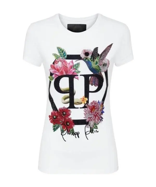 Philipp Plein Logo Details T-shirt - White