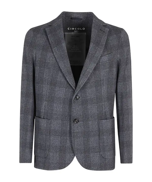 CIRCOLO 1901 Checked Blazer - Black