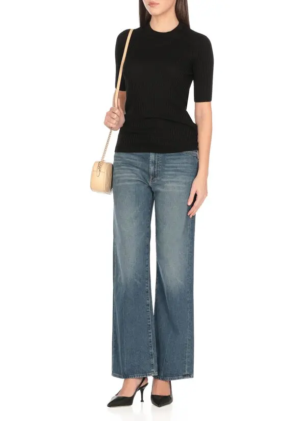 MOTHER The Dodger Ankle Wide Leg Jeans