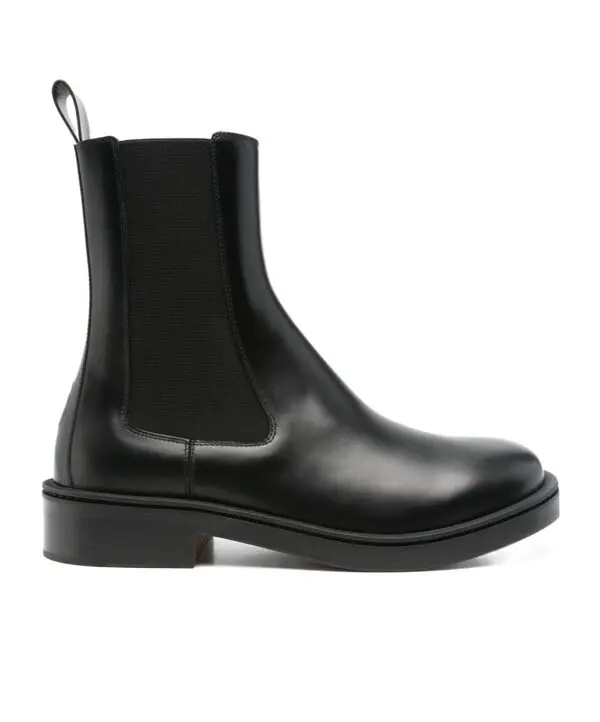Alexander McQueen Elasticated Side Panel Ankle Boots - Black