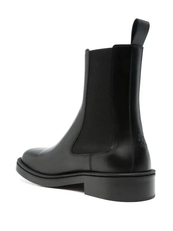 Alexander McQueen Elasticated Side Panel Ankle Boots - Black
