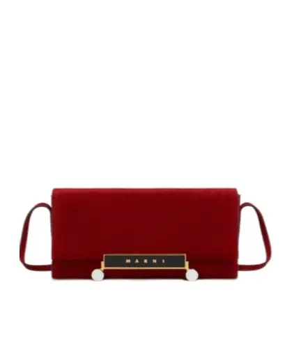 Marni Vhs Ew Clutch Bag - Red