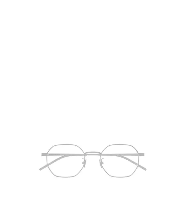 Bottega Veneta Octagonal Eyeglasses - Silver