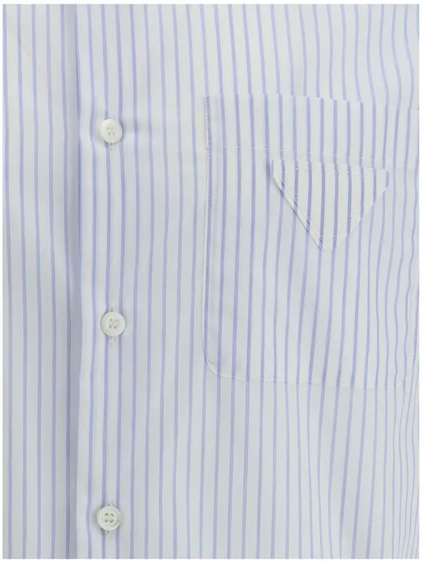 Prada Long-sleeved Striped Shirt - Gray