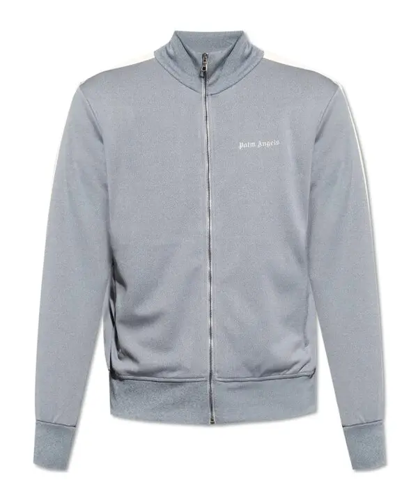 Palm Angels Logo Stripe Track Jacket - Gray