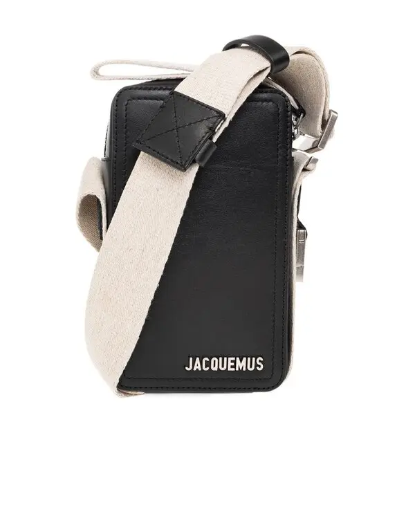 Jacquemus Le Cuerda Leather Messenger Bag - Black