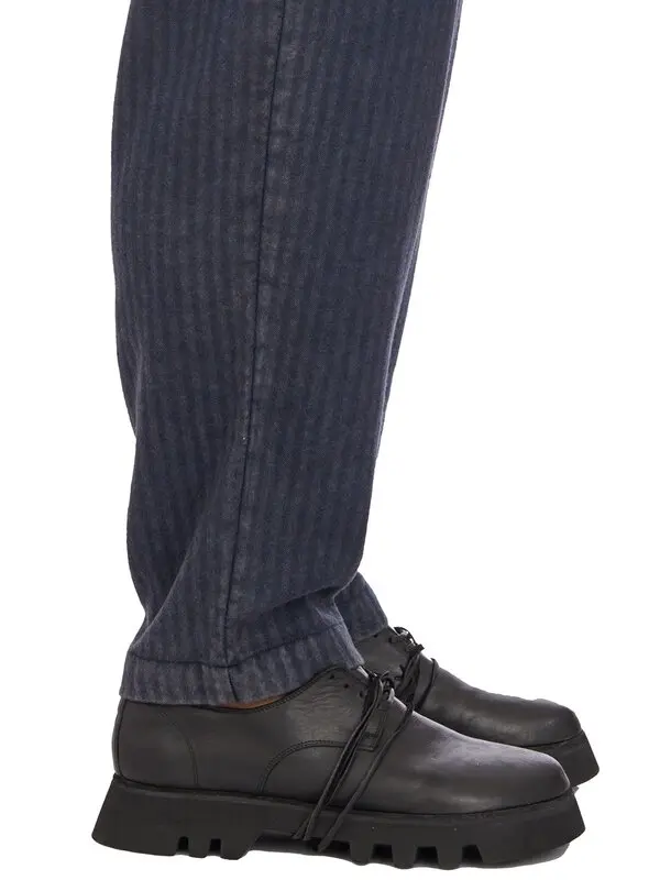 Barena Venezia Straight-leg Trousers With Elastic Waistband And Drawstrings