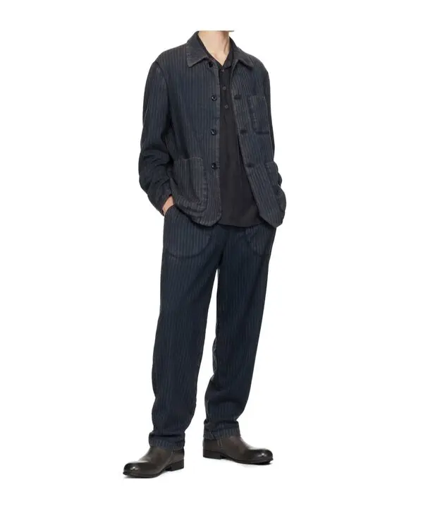 Barena Venezia Straight-leg Trousers With Elastic Waistband And Drawstrings