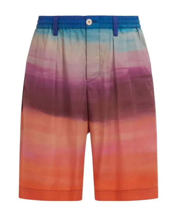 Marni All-over Printed Bermuda Shorts - Red