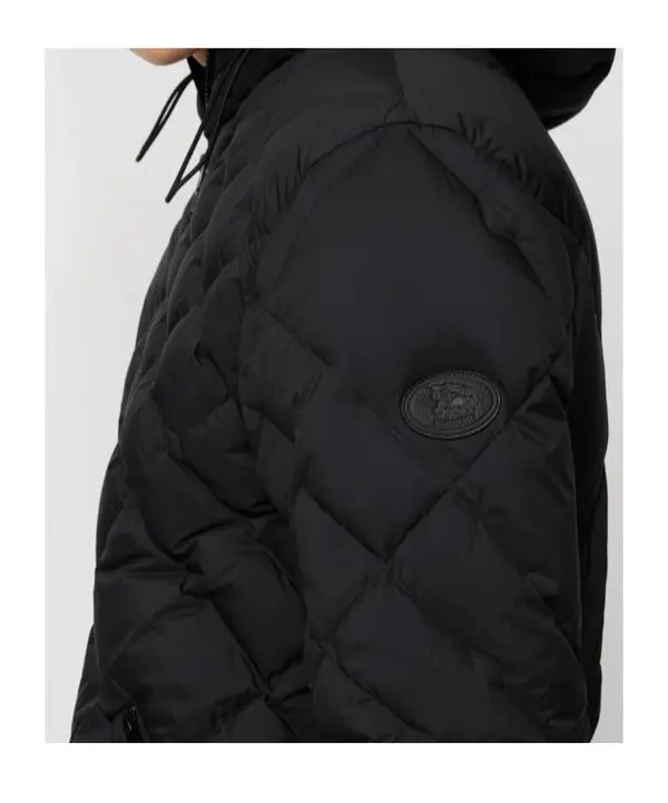 Burberry Check-stitch Doversgreen Puffer Jacket - Black