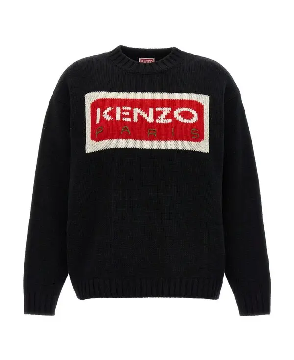 Kenzo Logo Intarsia Knitted Jumper