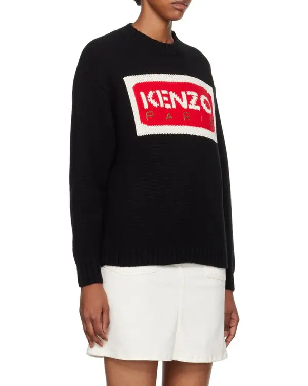 Kenzo Logo Intarsia Knitted Jumper