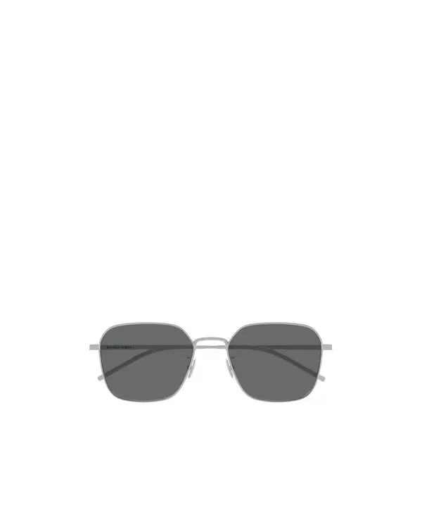Bottega Veneta Square Frame Sunglasses - Silver