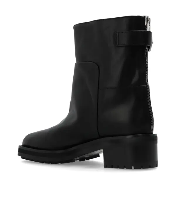 JIMMY CHOO Brooklyn Ankle Boots With Buckle Detail