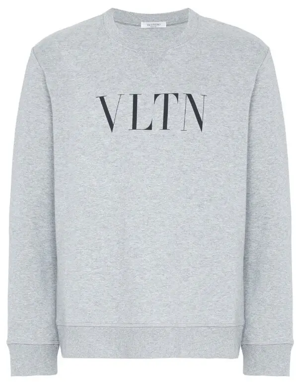 Valentino Garavani Vltn Graphic Print Crew Neck Pullover - White