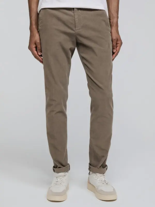 DONDUP Belt-lined Casual Pants - Brown
