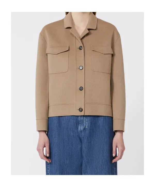 Max Mara Simona" Button-up Jacket - Hazelnut