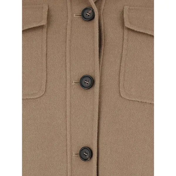 Max Mara Simona" Button-up Jacket - Hazelnut