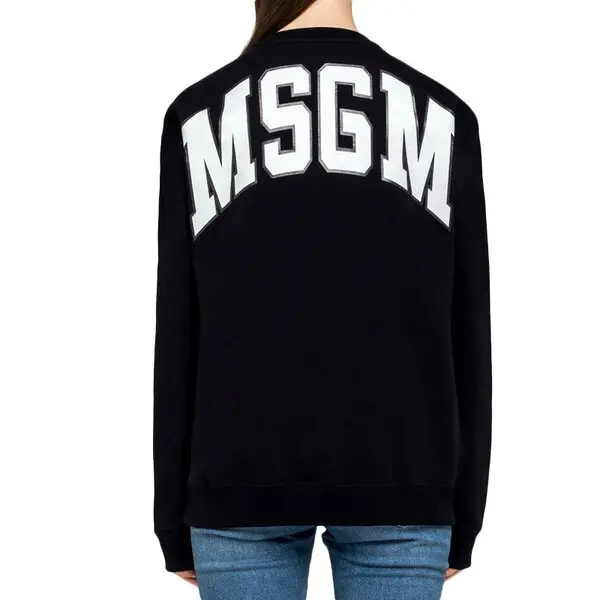 MSGM Printed Logo Crewneck Sweater