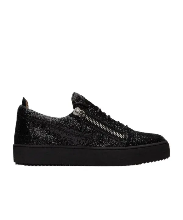 GIUSEPPE ZANOTTI Glitter Embellished Sneakers - Black