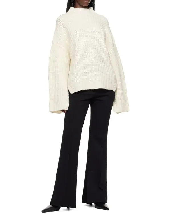 LOULOU STUDIO Ribbed High-neck Sweater