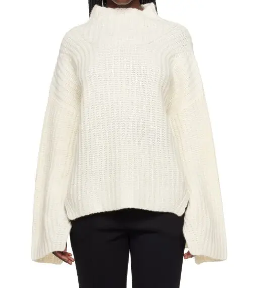 LOULOU STUDIO Ribbed High-neck Sweater