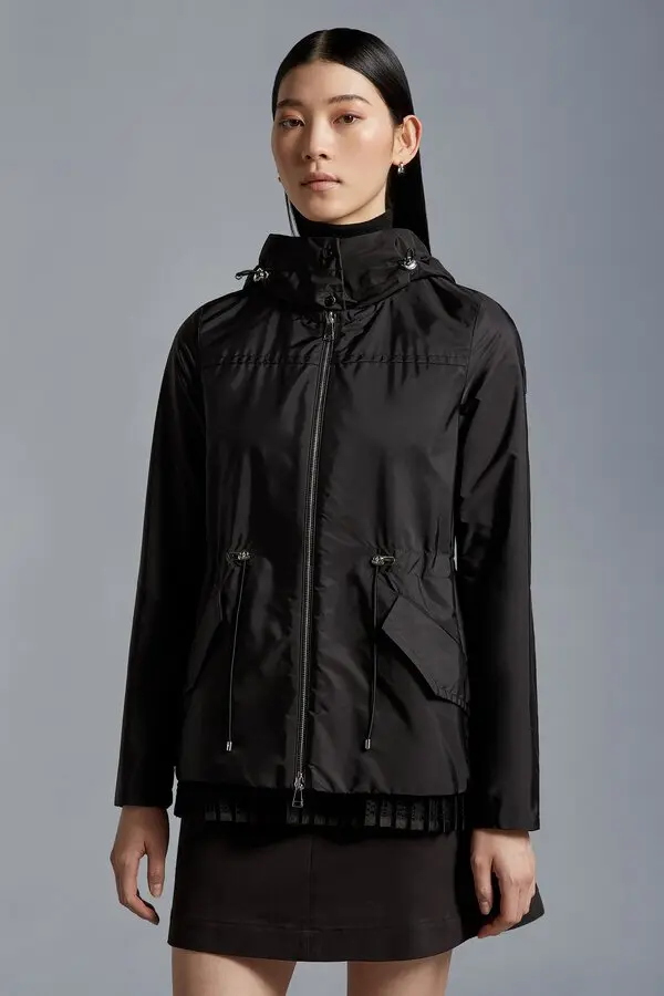 Moncler Baaba Parka Jacket With Removable Hood - Black | Editorialist