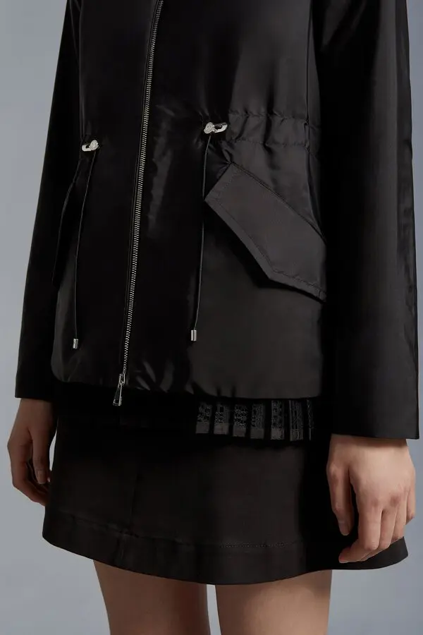 Moncler Baaba Parka Jacket With Removable Hood - Black | Editorialist