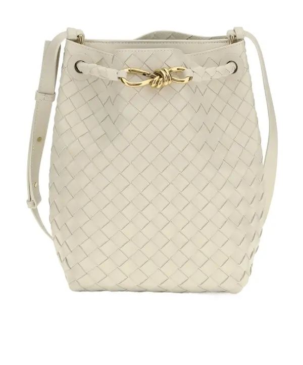 Bottega Veneta Andiamo Small Bucket Bag - Nude