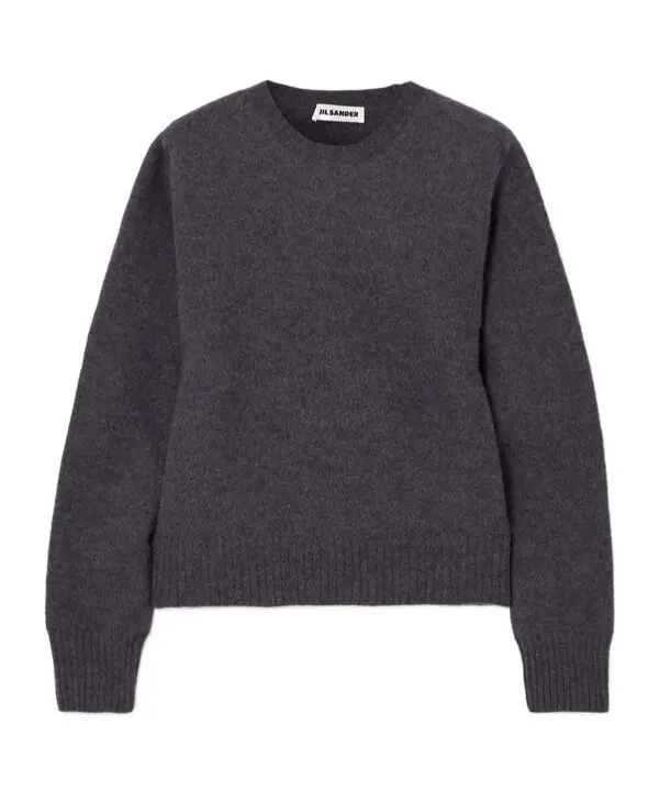 JIL SANDER Round Neck Sweater - Black