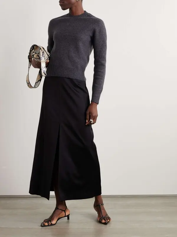 JIL SANDER Round Neck Sweater - Black