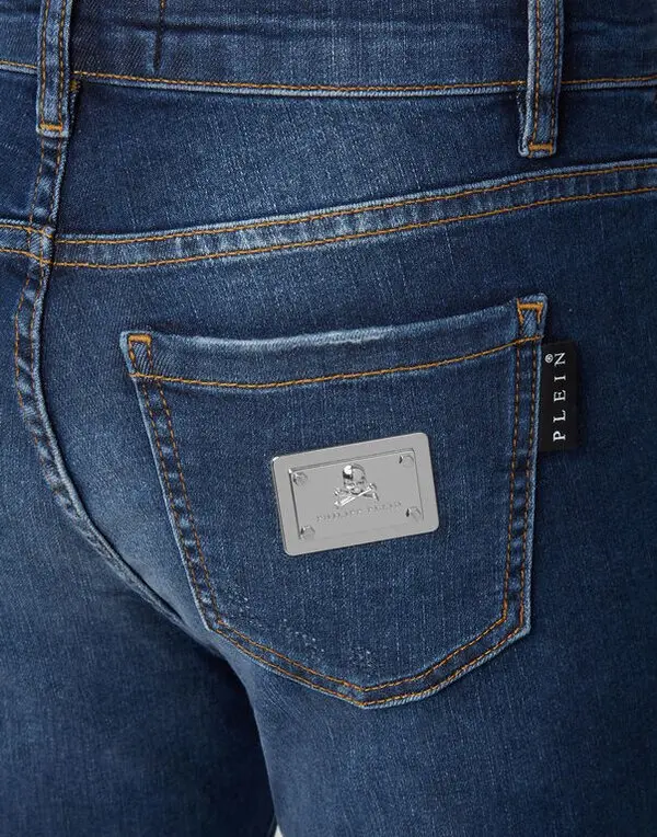 Philipp Plein Logo Detail Jeans