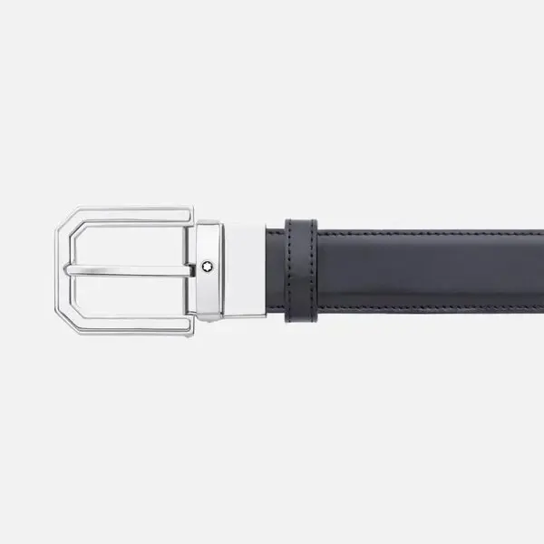Montblanc Logo Buckle Leather Belt