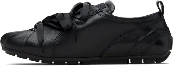 Simone Rocha Ballerina Leather Sneakers With Satin Laces