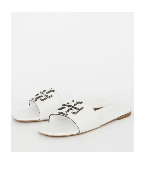 Tory Burch Logo Patch Slip-on Sandals