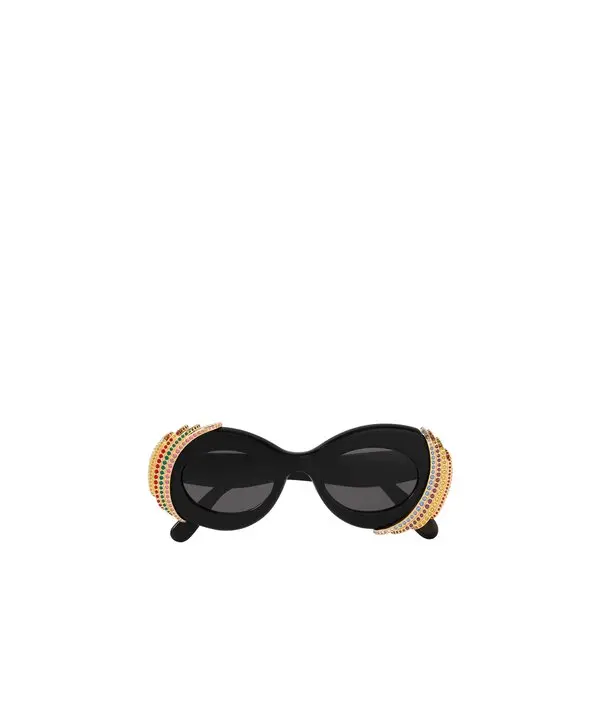 Loewe Embellished Logo Sunglasses - Black