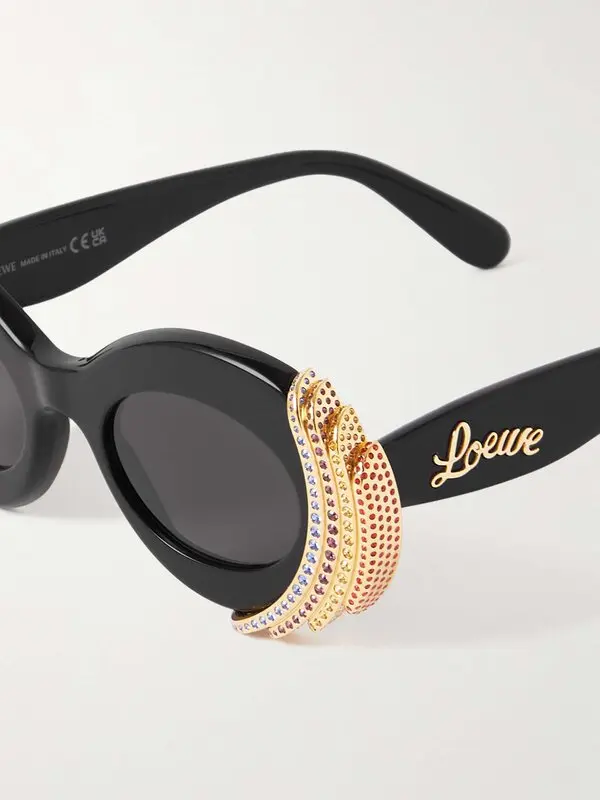Loewe Embellished Logo Sunglasses