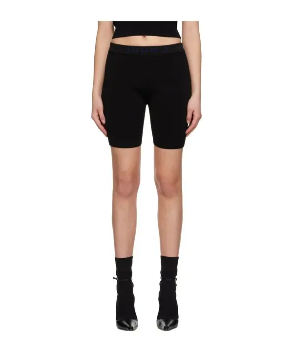 JUUN.J Logo Sports Shorts - Black
