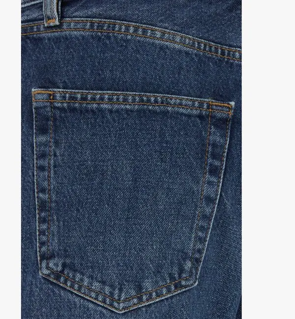 FRAME High Rise Flared Jeans With Fringed Cuffs - Blue