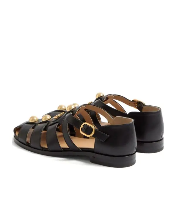 Valentino Garavani Vlogo Signature Embellished Fisherman Sandals
