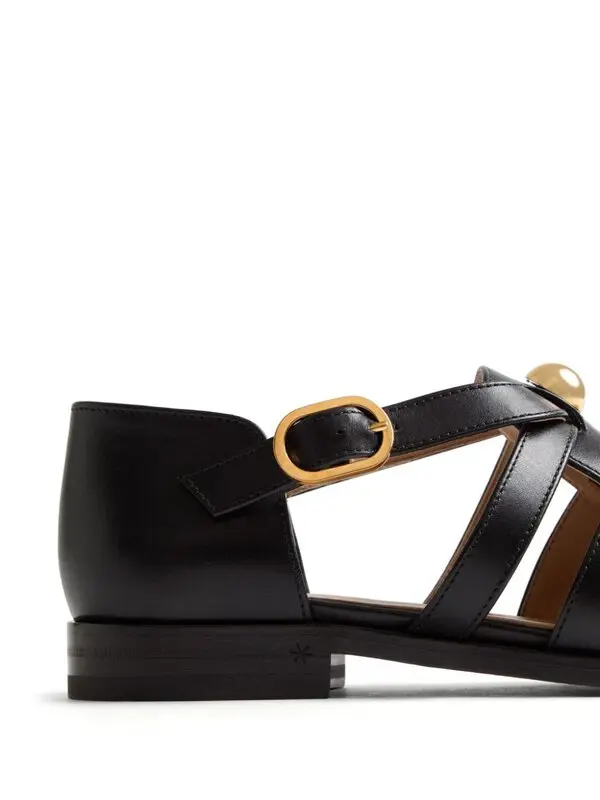 Valentino Garavani Vlogo Signature Embellished Fisherman Sandals