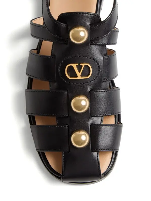 Valentino Garavani Vlogo Signature Embellished Fisherman Sandals